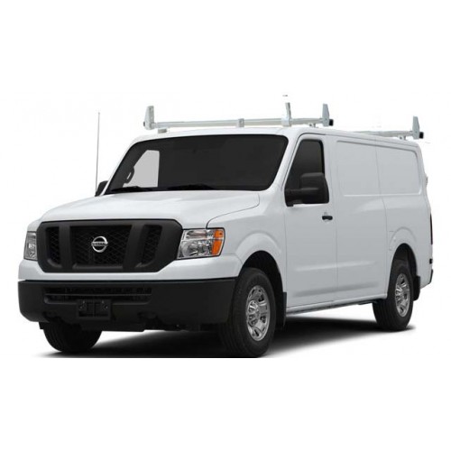 Aluminum 2 Bar Ladder Rack - Nissan NV Cargo Low Roof